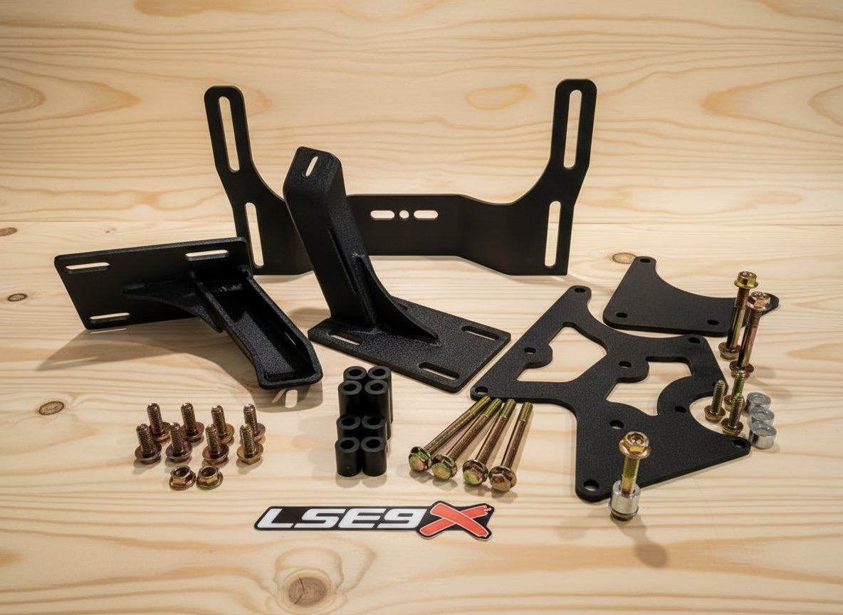 E9X, E82 Full LS Swap Kit - Standard Accessory Drive – Lse9x
